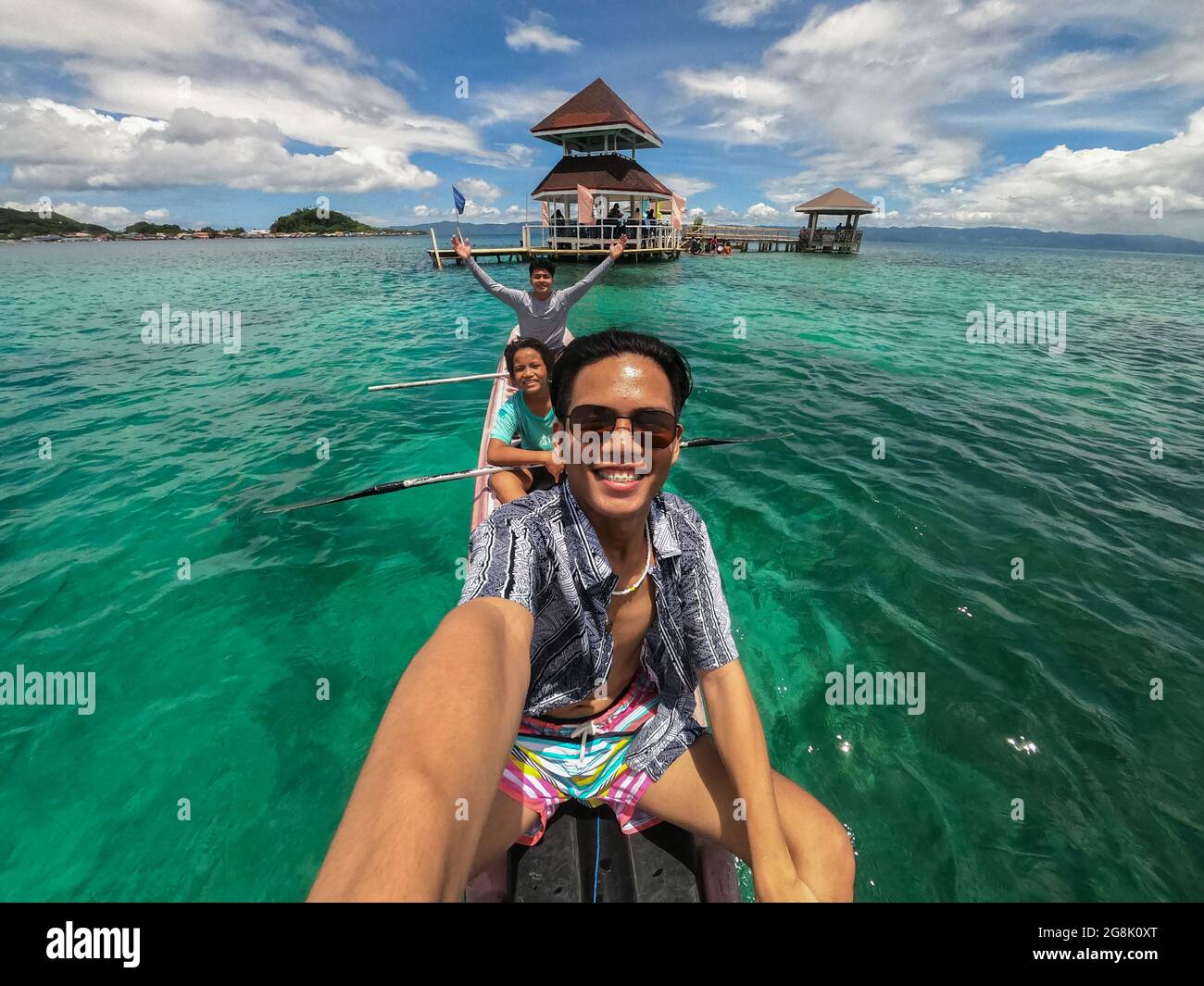 Amazing and Adventure Action Shot of Happy Young Filipino Asian ...