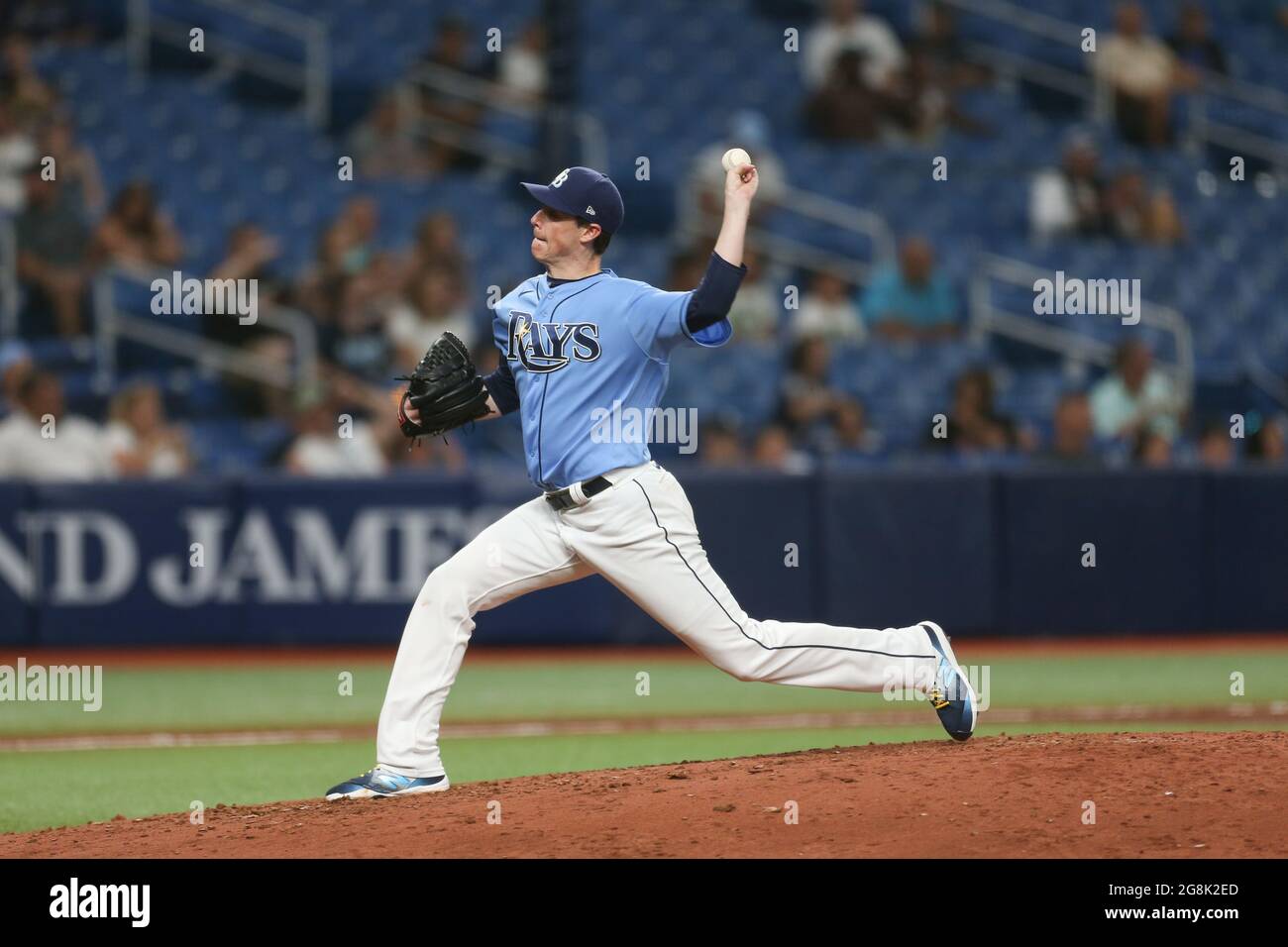 St. Petersburg, FL. USA; Tampa Bay Rays starting pitcher Ryan Yarbrough ...