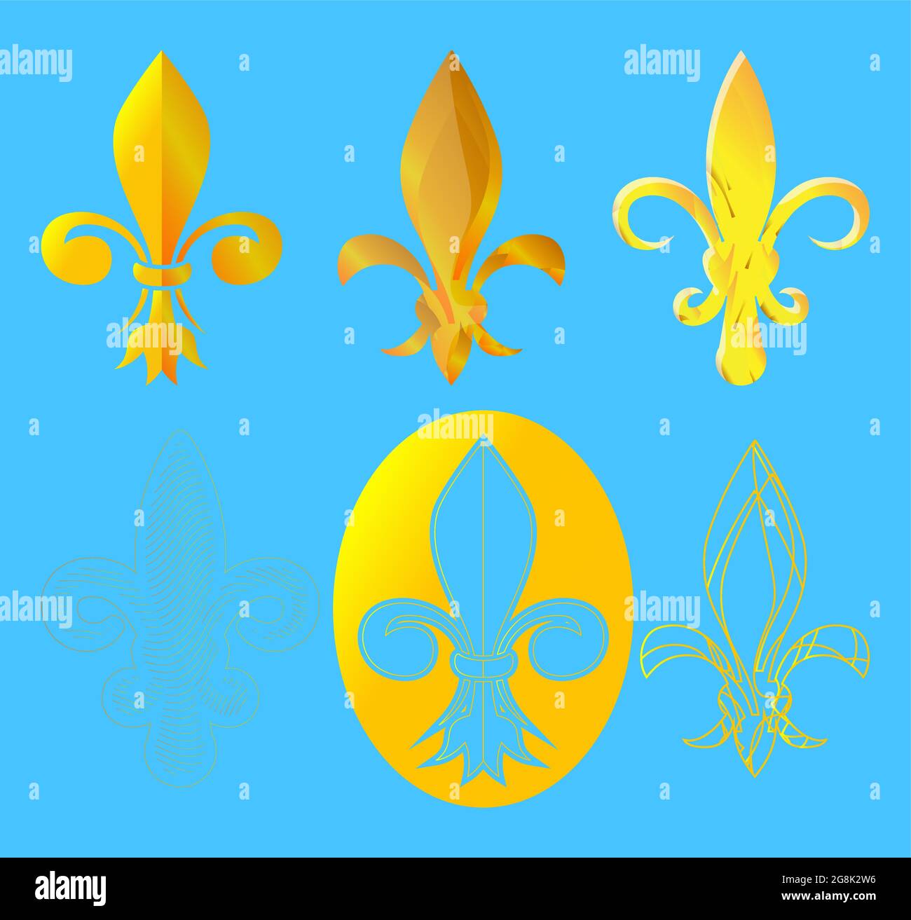 Heraldic lilly Stock Vector Images - Alamy