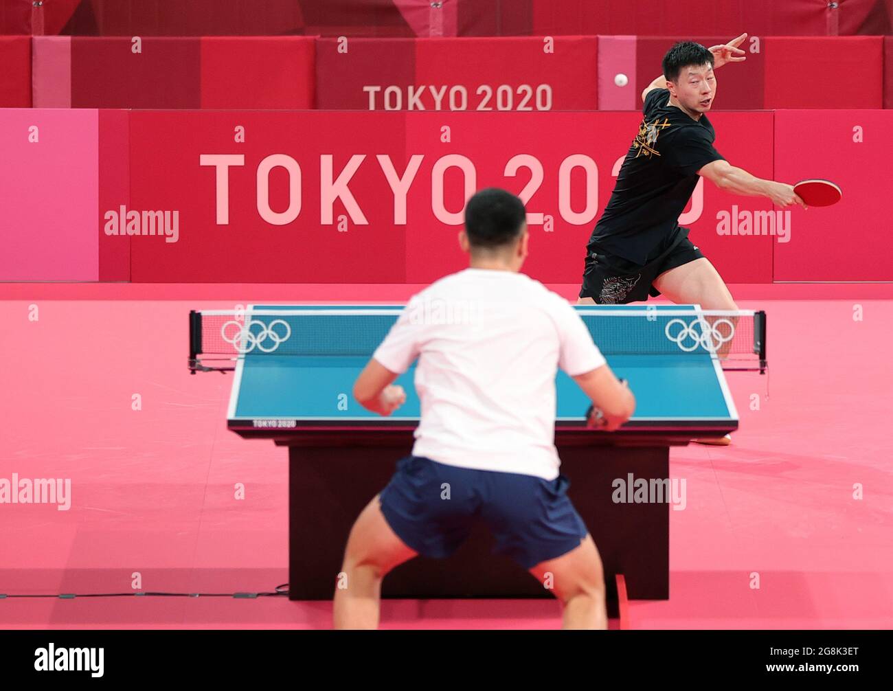 Tokyo, Japan. 21st July, 2021. Chinese table tennis player Ma Long ...