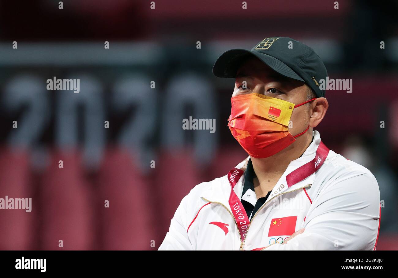 Tokyo, Japan. 21st July, 2021. President of the Chinese Table Tennis ...