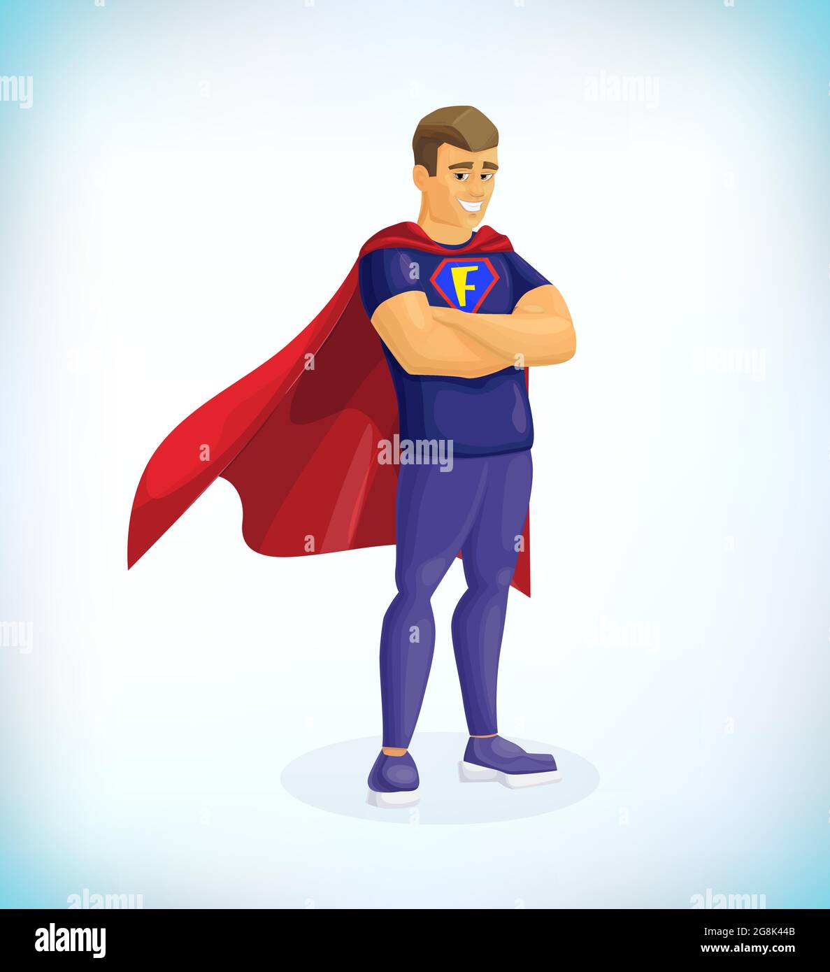 Father day. Super Dad. Concept of father day. Dad in hero superhero ...