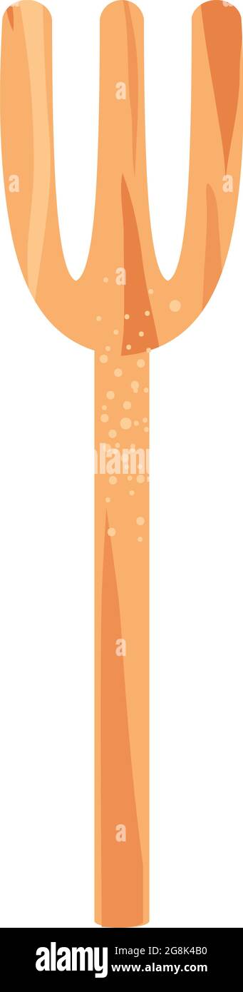 wooden fork icon on white background Stock Vector Image & Art - Alamy
