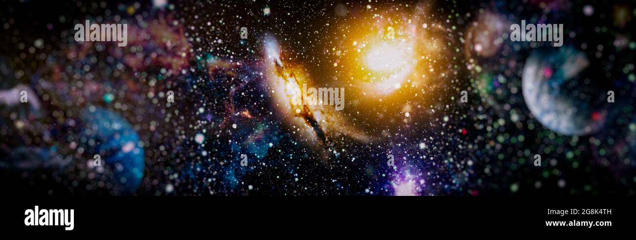 Panorama. Horizontal view for a glass panels . Template banner ...