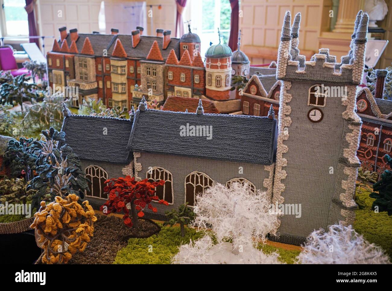 The creation 'Knitted Sandringham' by ninety-two-year-old Margaret ...