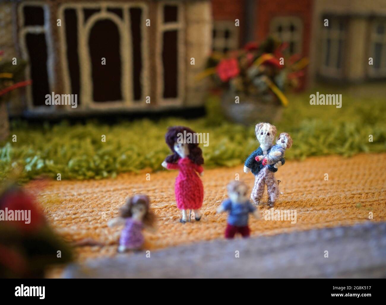 The creation 'Knitted Sandringham' by ninety-two-year-old Margaret ...