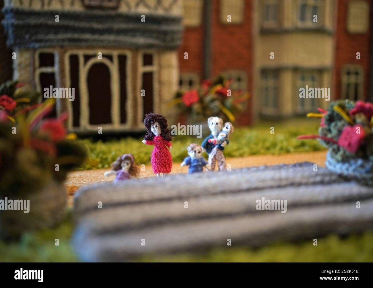 The creation 'Knitted Sandringham' by ninety-two-year-old Margaret ...