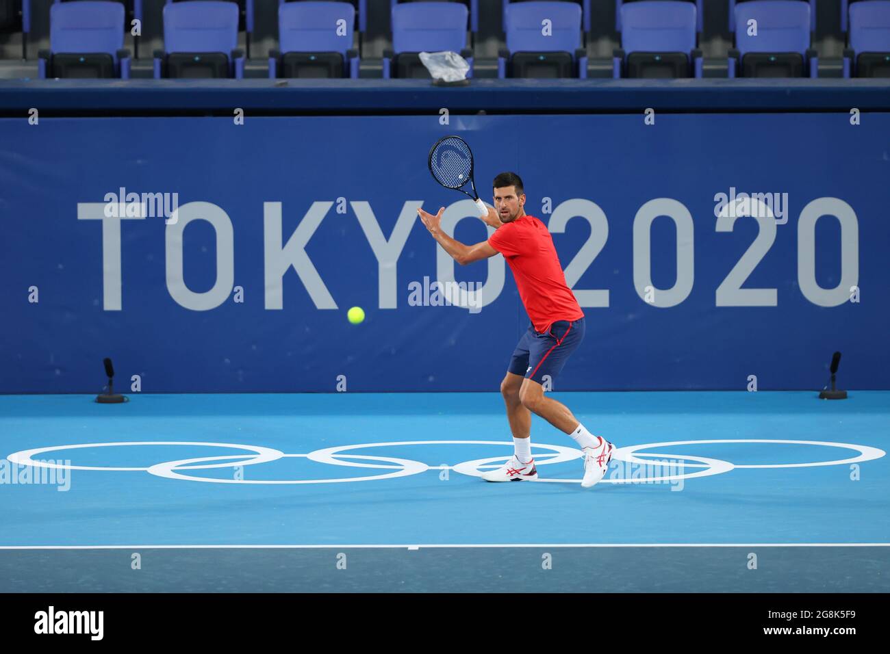 Tokyo, Japan. 21st July, 2021. Novak Djokovic (SRB) Tennis : Men's ...
