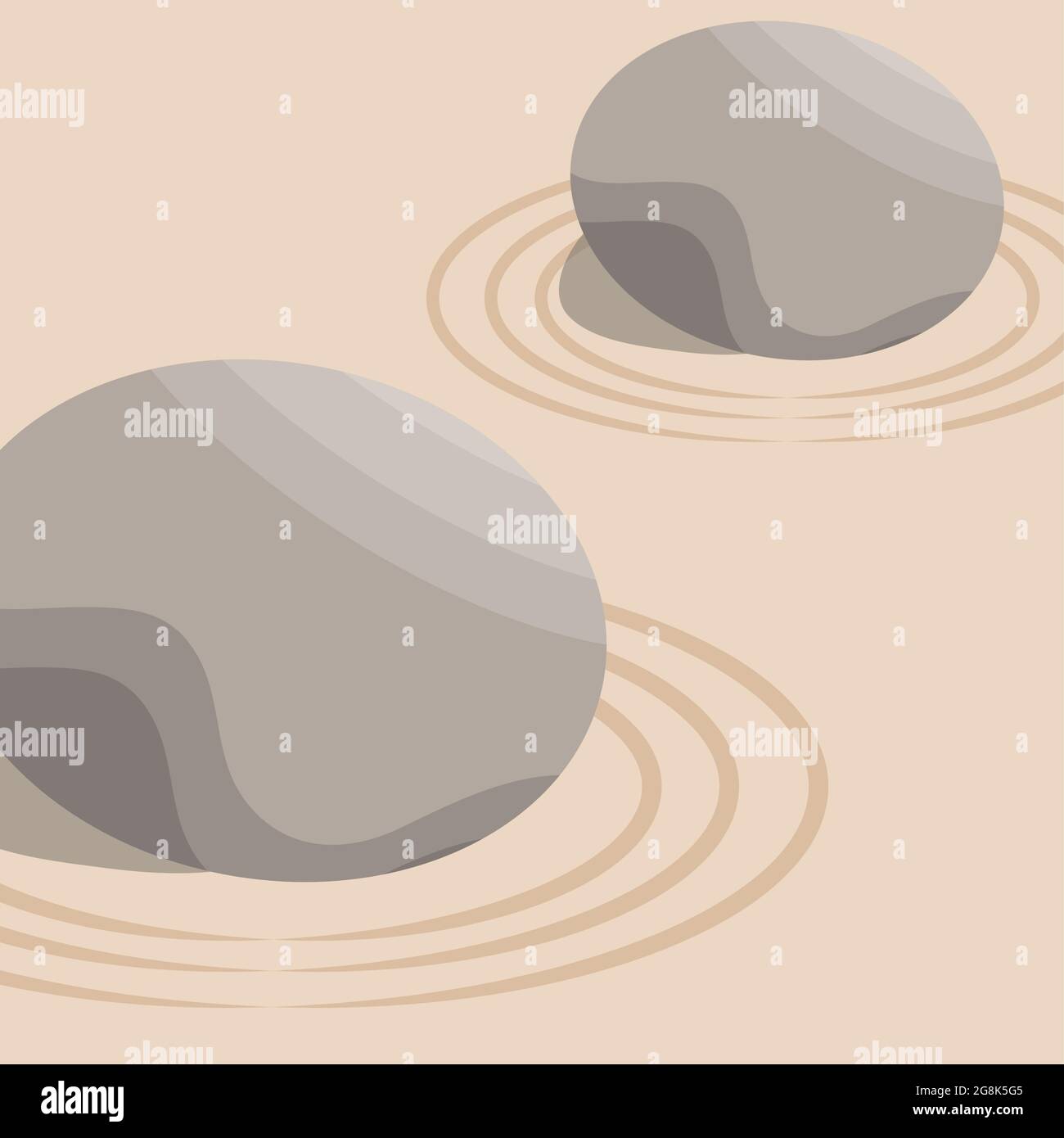 Japanese rock garden vector hi-res stock photography and images - Alamy