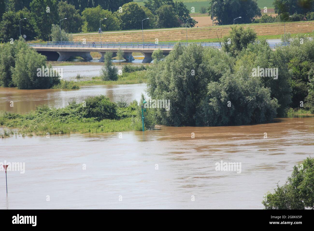 High water level of the Lower Rhine River Stock Photo - Alamy