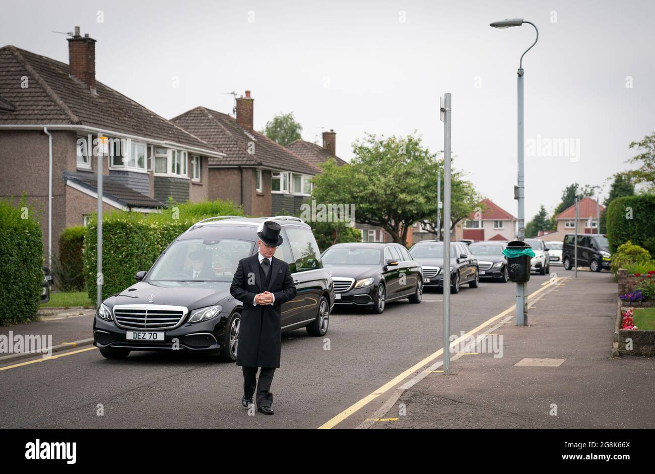The funeral cortege of former Celtic player and Lisbon Lion hero ...