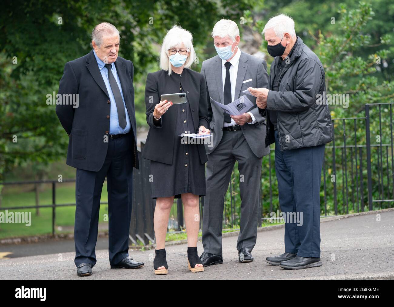 Former Scotland player Jim McCalliog (second right) with wife Debbie ...