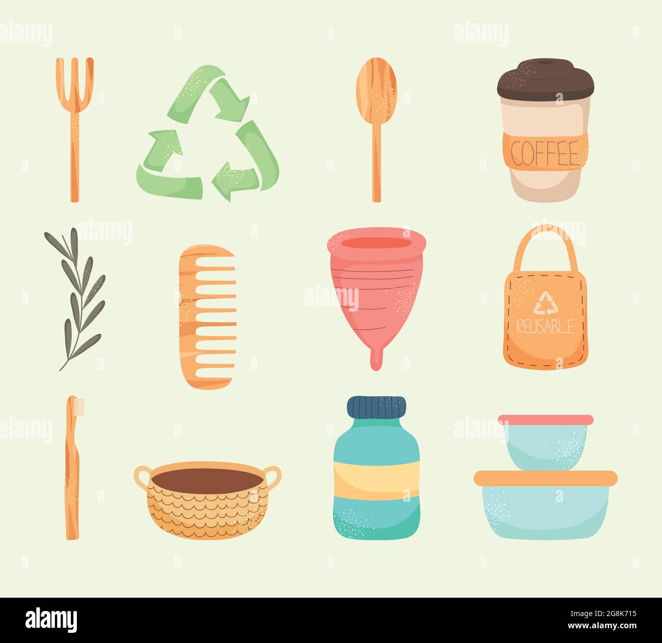 reusable elements icon set design Stock Vector Image & Art - Alamy