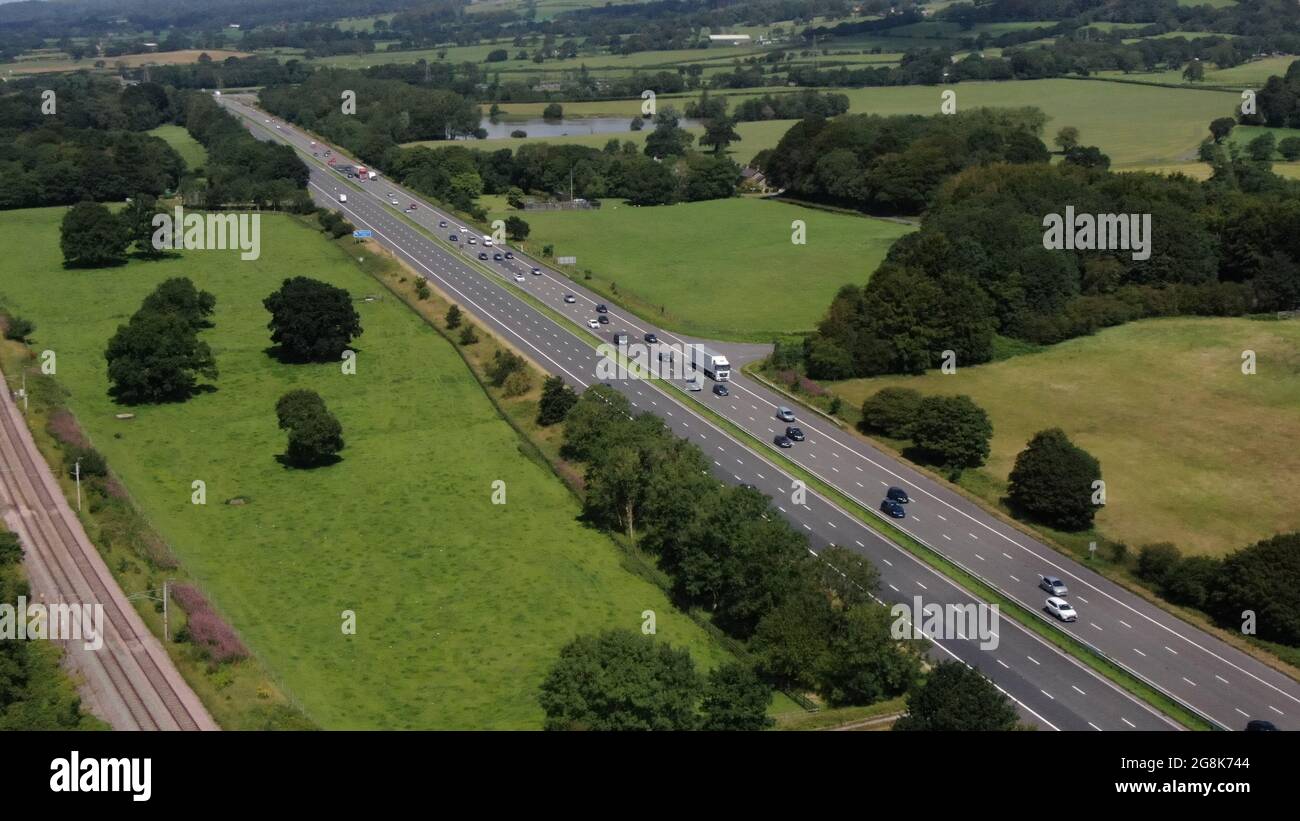 Rail and m6 motorway hi-res stock photography and images - Alamy