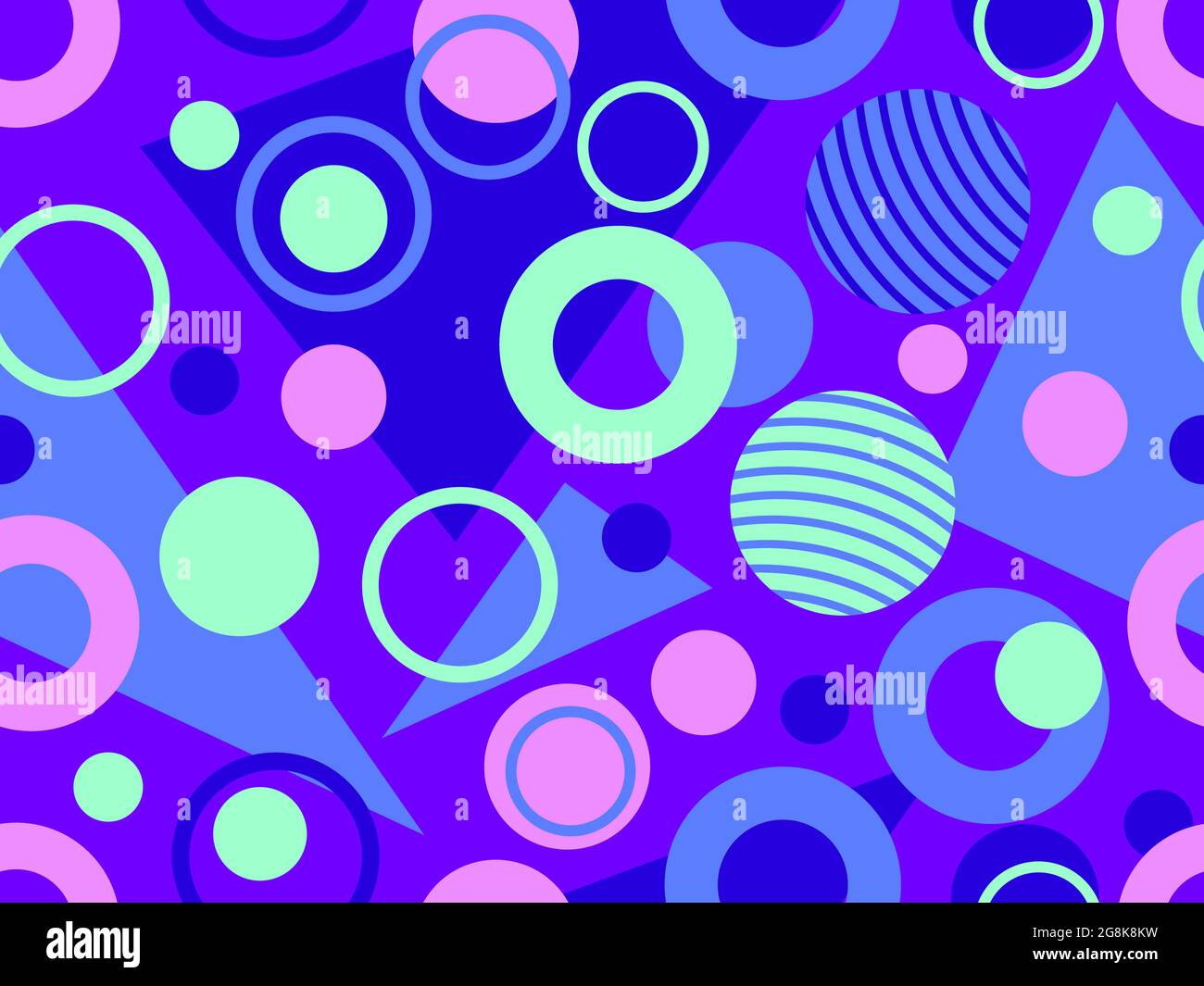 Memphis seamless pattern. Geometric elements memphis in the style of 80 ...