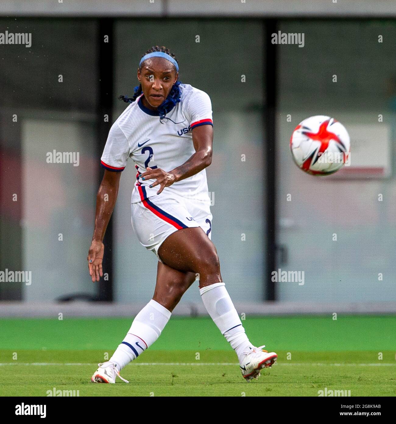 Tokyo, Japan. 21st July, 2021. Crystal Dunn #2 from the United States ...