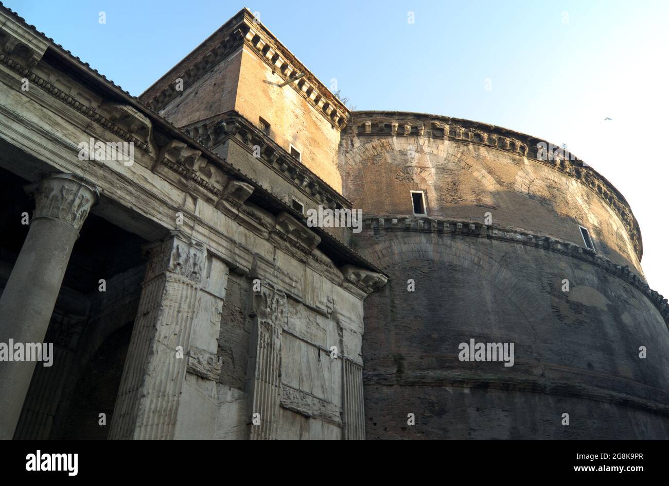 Rome Italy The Pantheon Side view of this dramatic, inspiring ancient ...