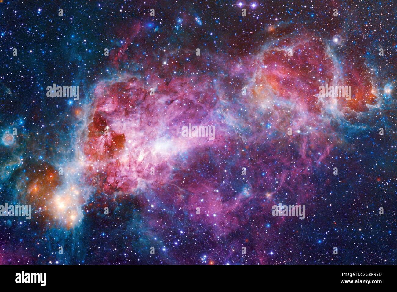 Beautiful galaxy somewhere in deep space. Cosmic wallpaper. Elements of ...