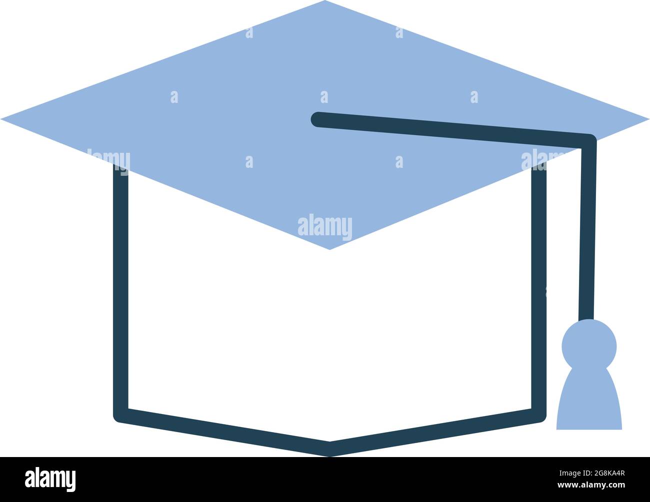 graduation cap icon on white background Stock Vector Image & Art - Alamy