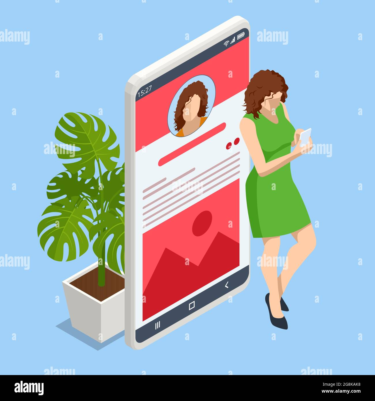 Isometric creative blogging, commercial blog posting, copywriting ...