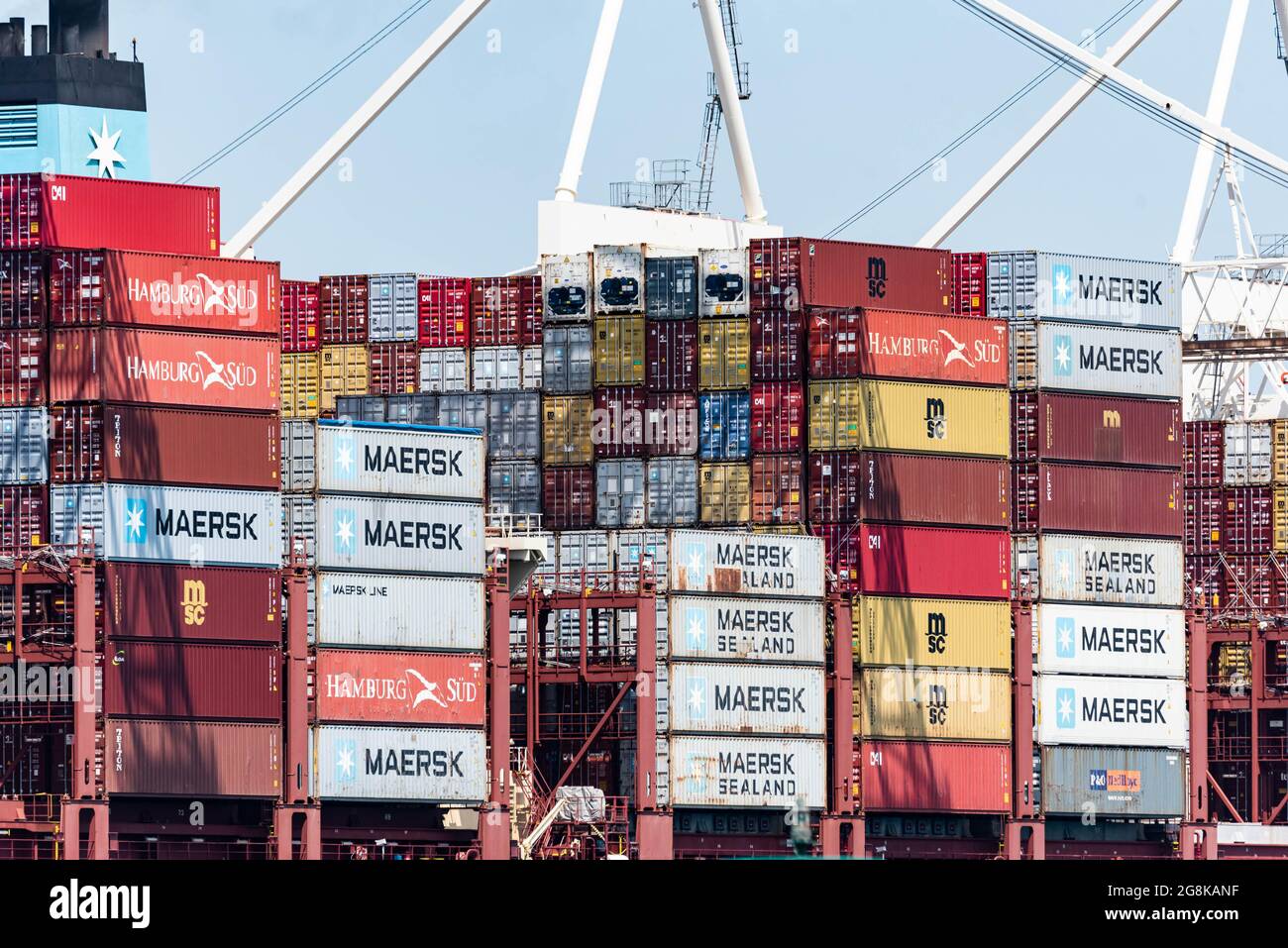 Koper, Slovenia - July 12, 2021: Container ship in the port. Sea ...