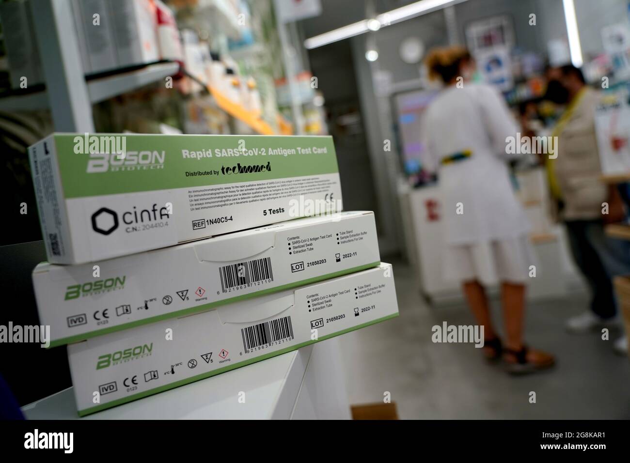 Antigen test boxes hi-res stock photography and images - Alamy