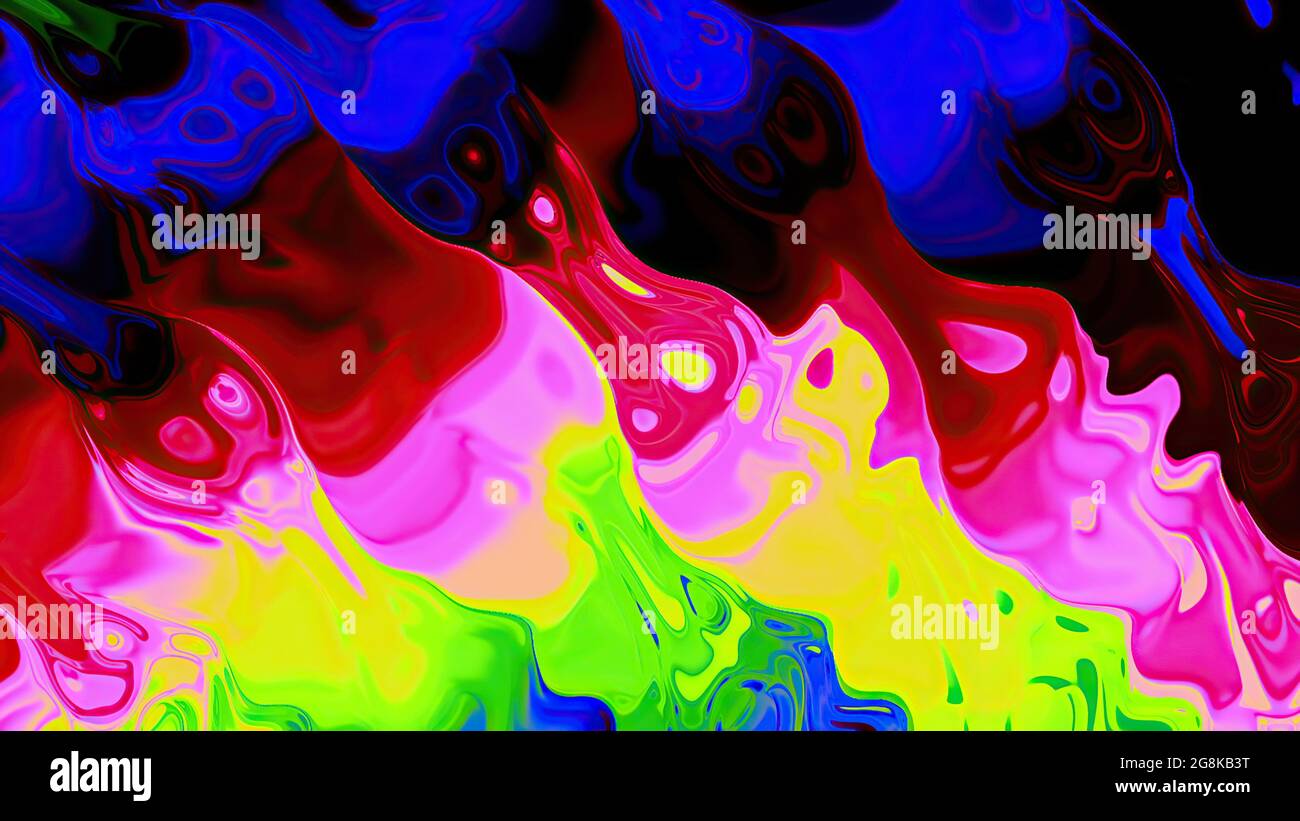 Colorful paint mix with gradient vivid colors Stock Photo - Alamy