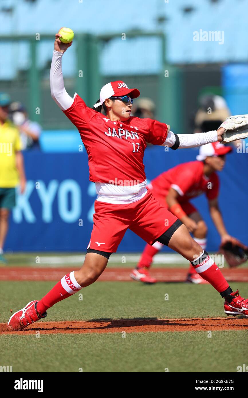 Fukushima, Japan. 21st July, 2021. Yukiko Ueno (JPN) Softball : Opening Round match between ...