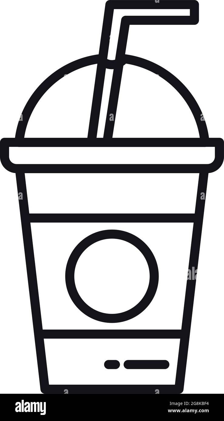 smoothie cup icon on white background Stock Vector Image & Art - Alamy