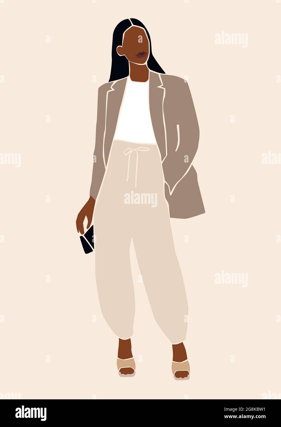 Woman Abstract Portrait Illustration Stock Vector Image & Art - Alamy