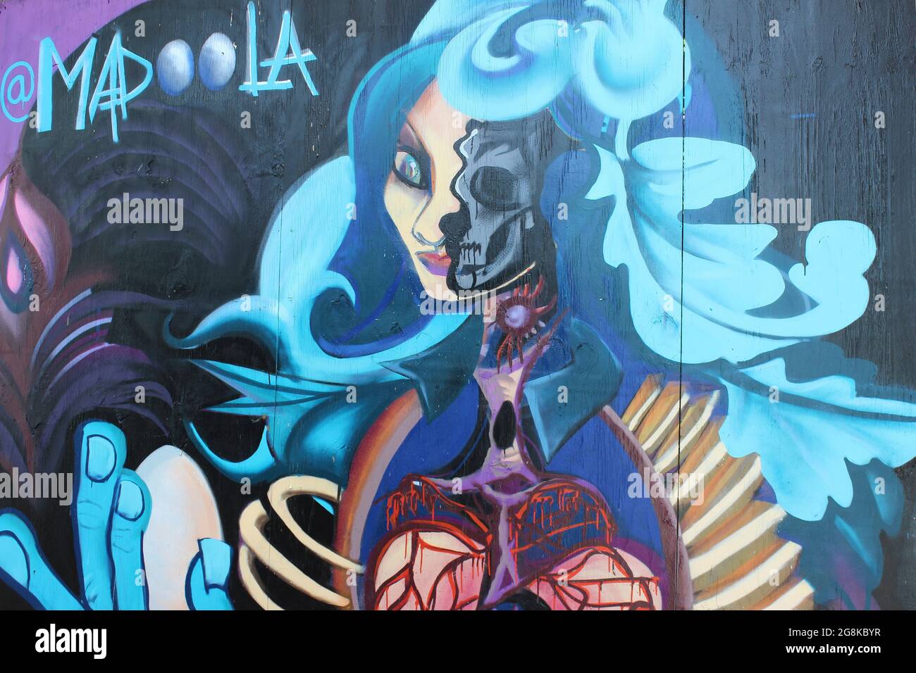 Corpse Girl Mural by Madoola Stock Photo - Alamy