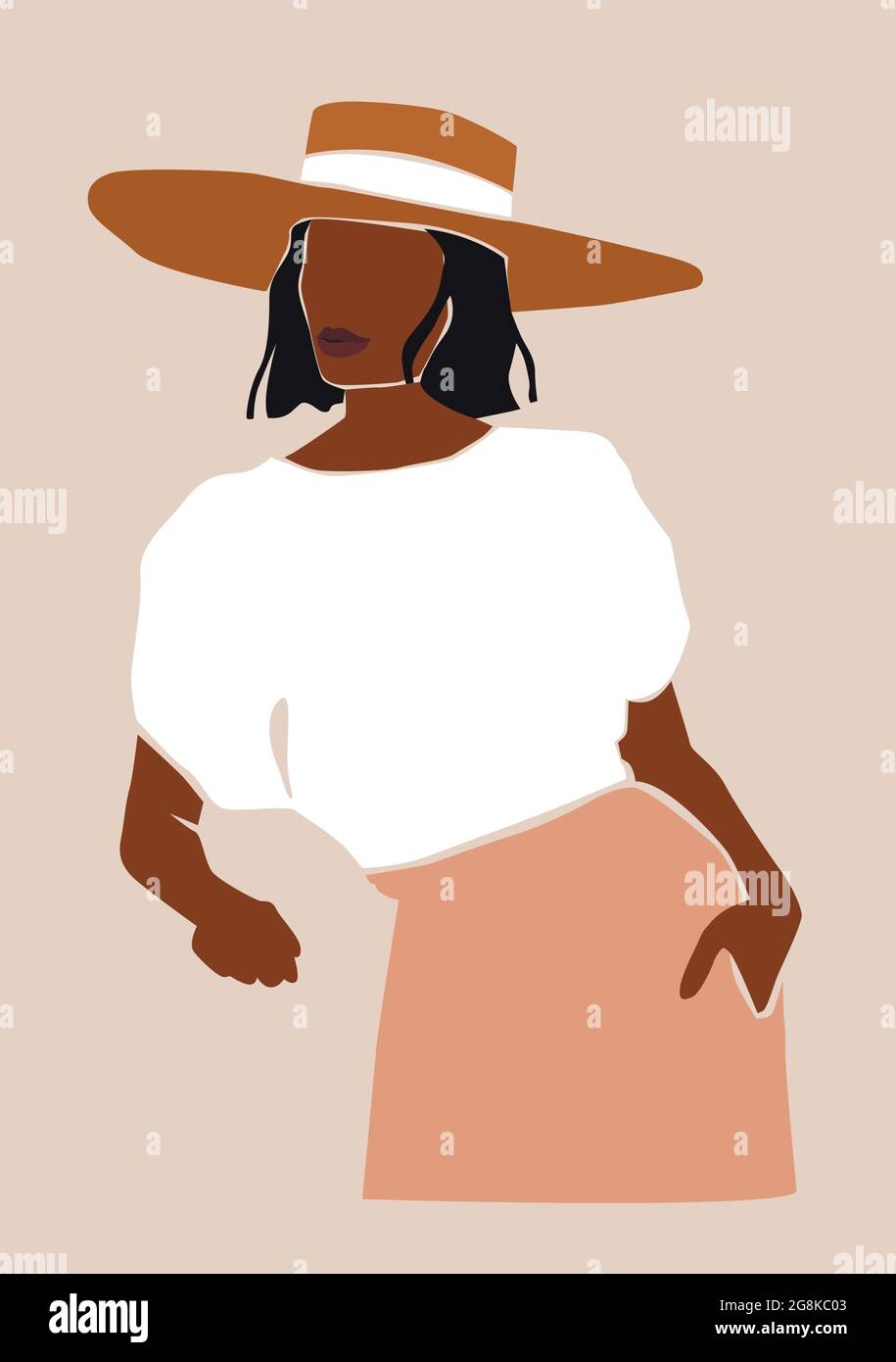 Woman Abstract Portrait Illustration Stock Vector Image & Art - Alamy