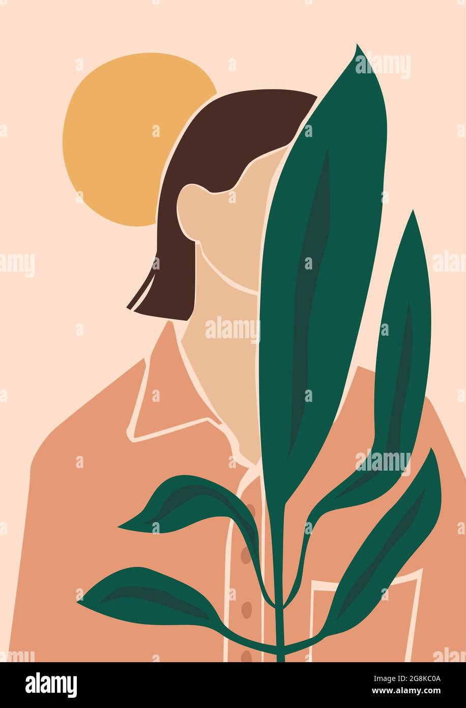Woman Abstract Portrait Illustration Stock Vector Image & Art - Alamy