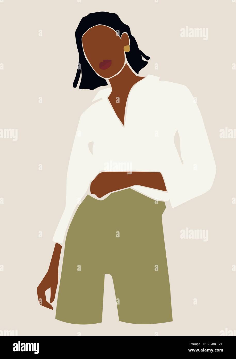 Portrait attractive Stock Vector Images - Alamy