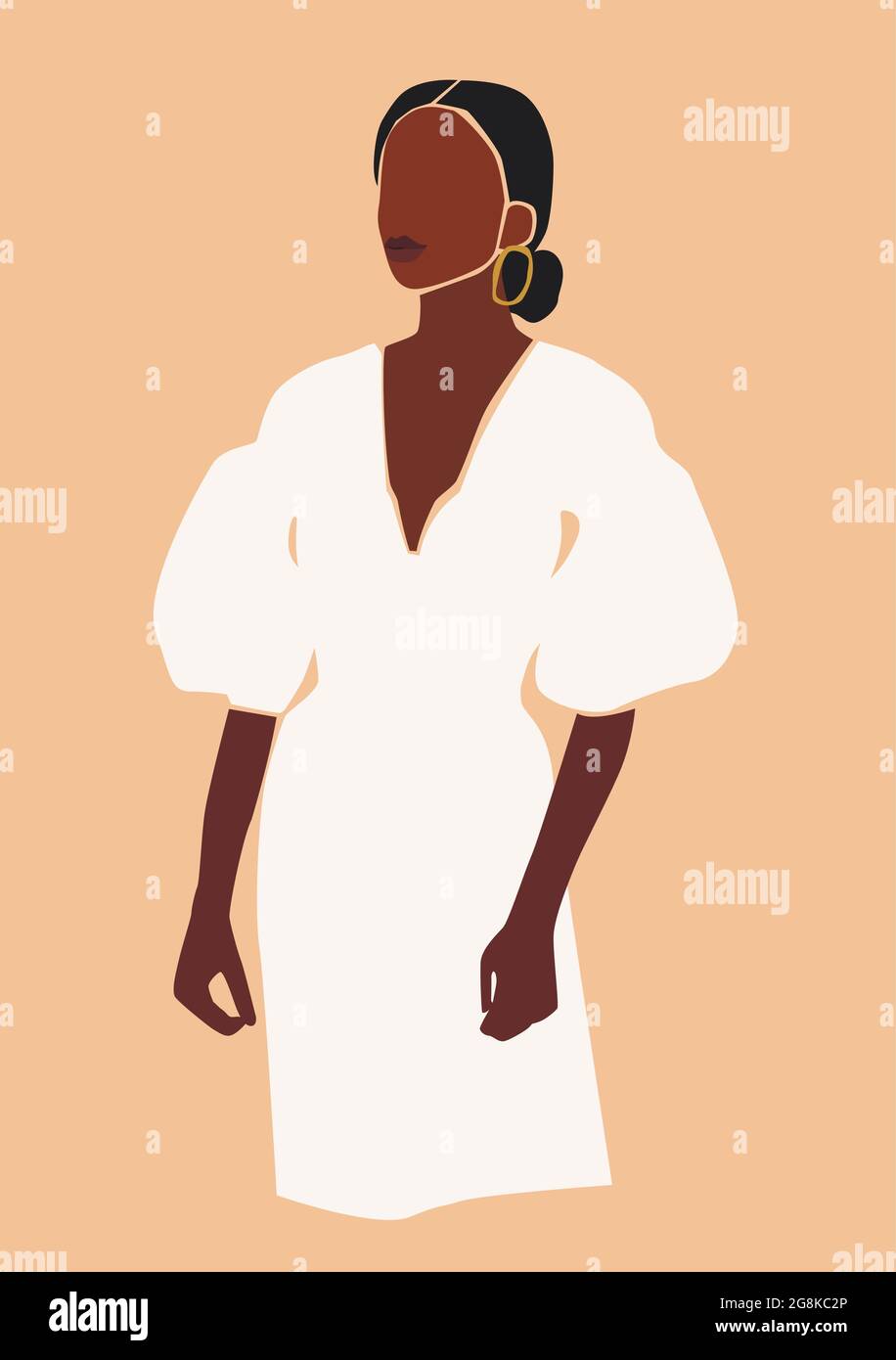 Woman Abstract Portrait Illustration Stock Vector Image & Art - Alamy