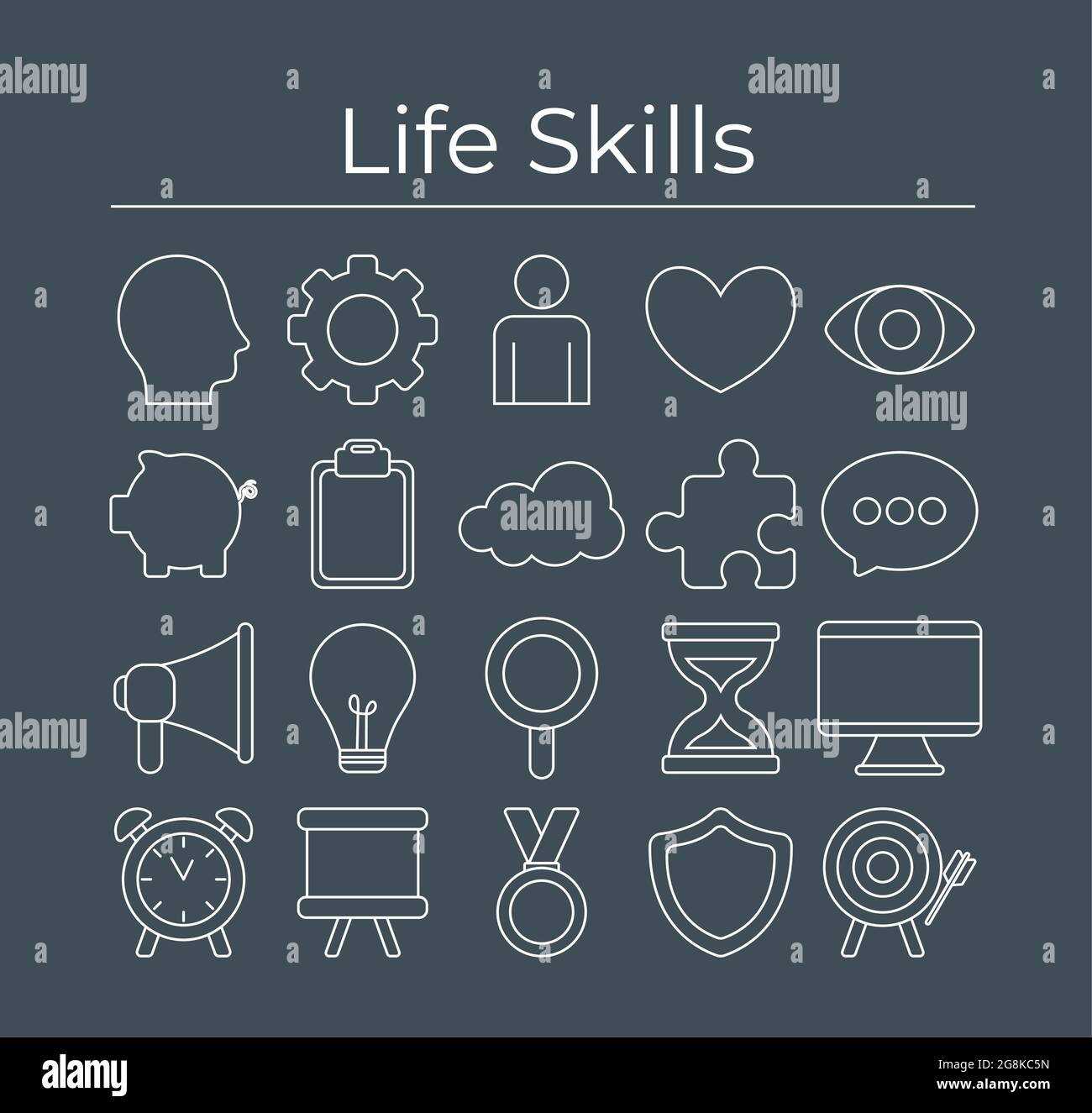life skills items Stock Vector Image & Art - Alamy