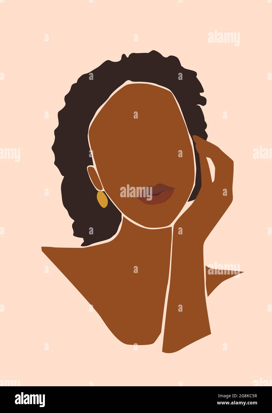 Woman Abstract Portrait Illustration Stock Vector Image & Art - Alamy