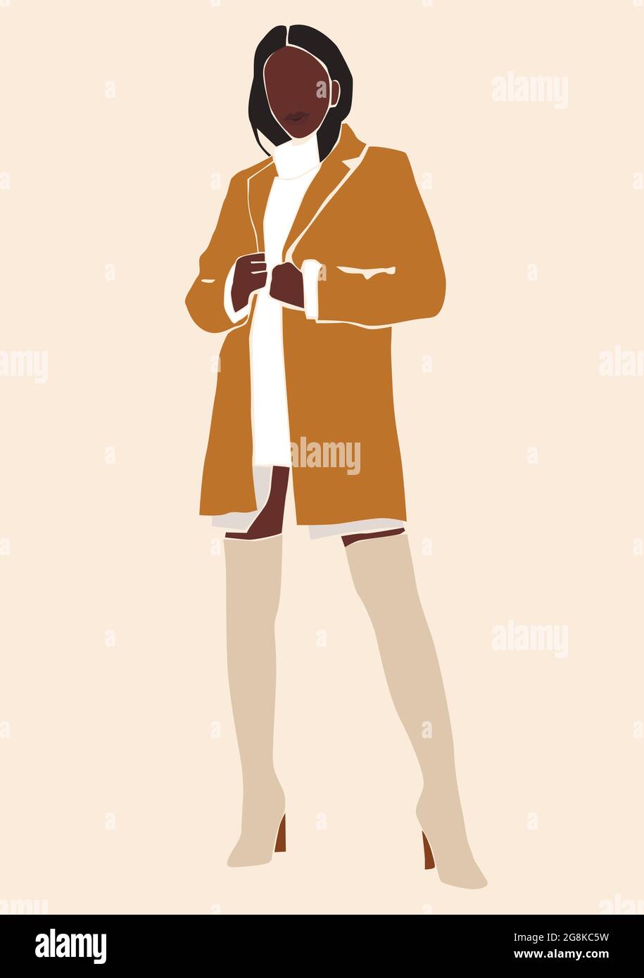 Woman Abstract Portrait Illustration Stock Vector Image & Art - Alamy