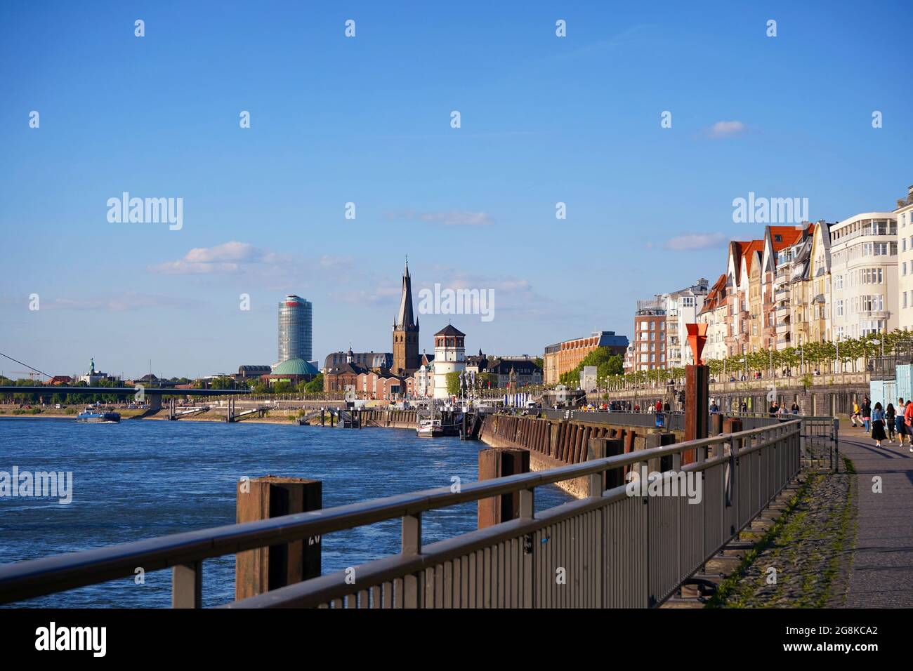 Bank of the rhine with a view of the rhine hi-res stock photography and ...
