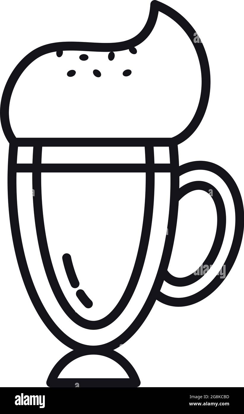 coffee drink icon on white background Stock Vector Image & Art - Alamy