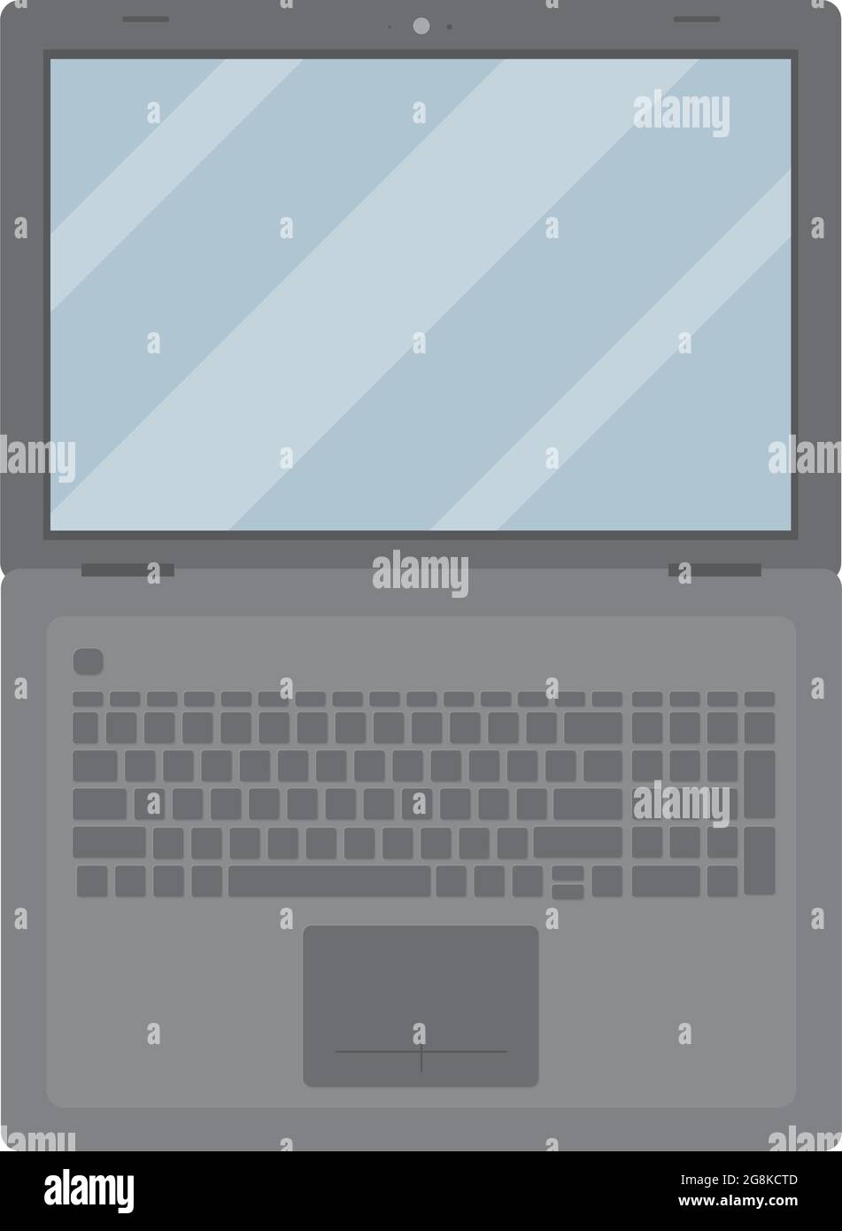 modern laptop icon on white background Stock Vector Image & Art - Alamy