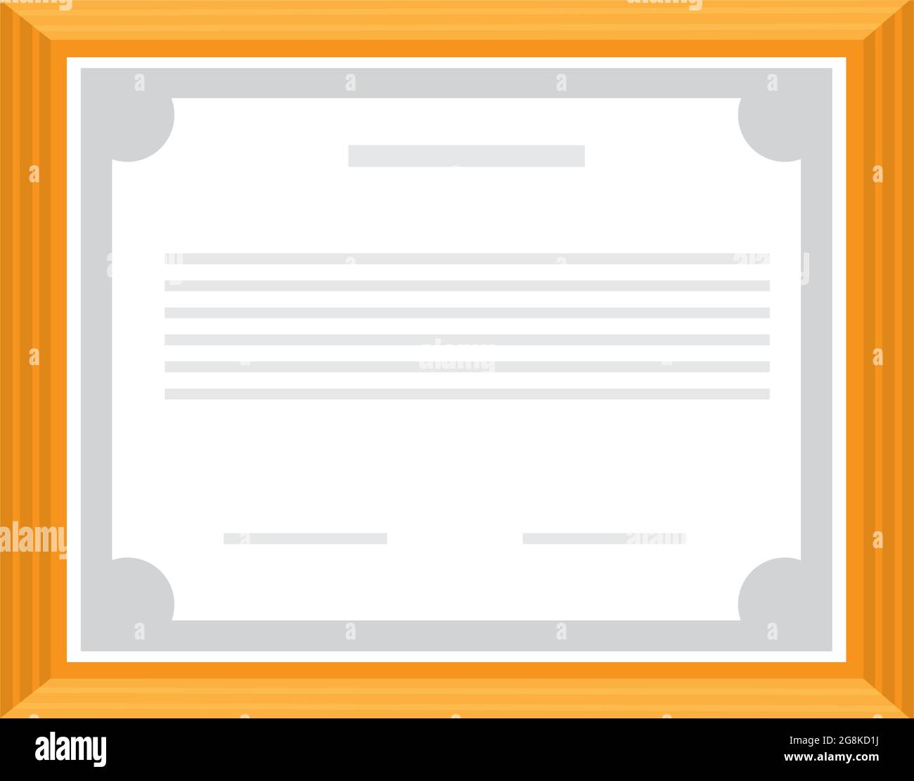 diploma frame icon on white background Stock Vector Image & Art - Alamy