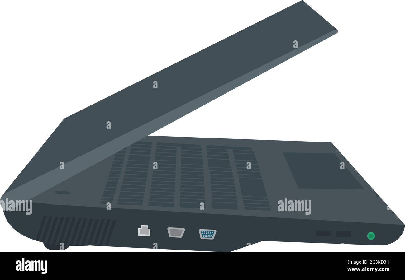 side view of portable computer Stock Vector Image & Art - Alamy