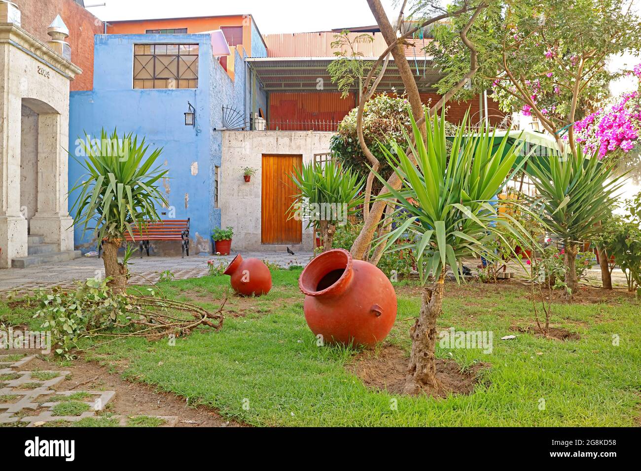 Patio of Old Building in Tambo el Matadero Neighborhood, City of ...