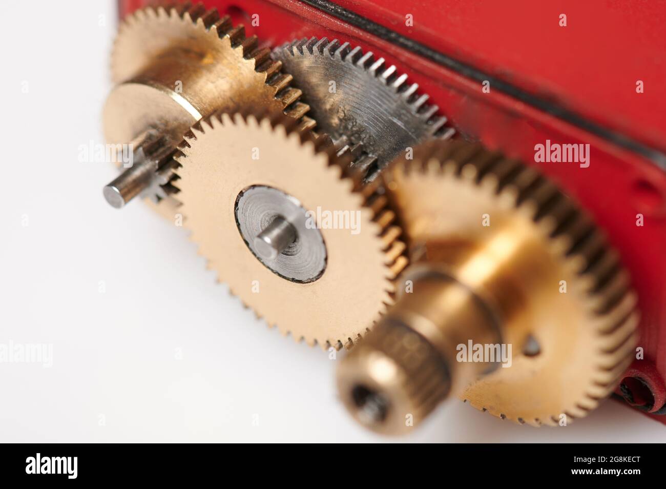 Metal parts details connect macro close up view isolated Stock Photo ...