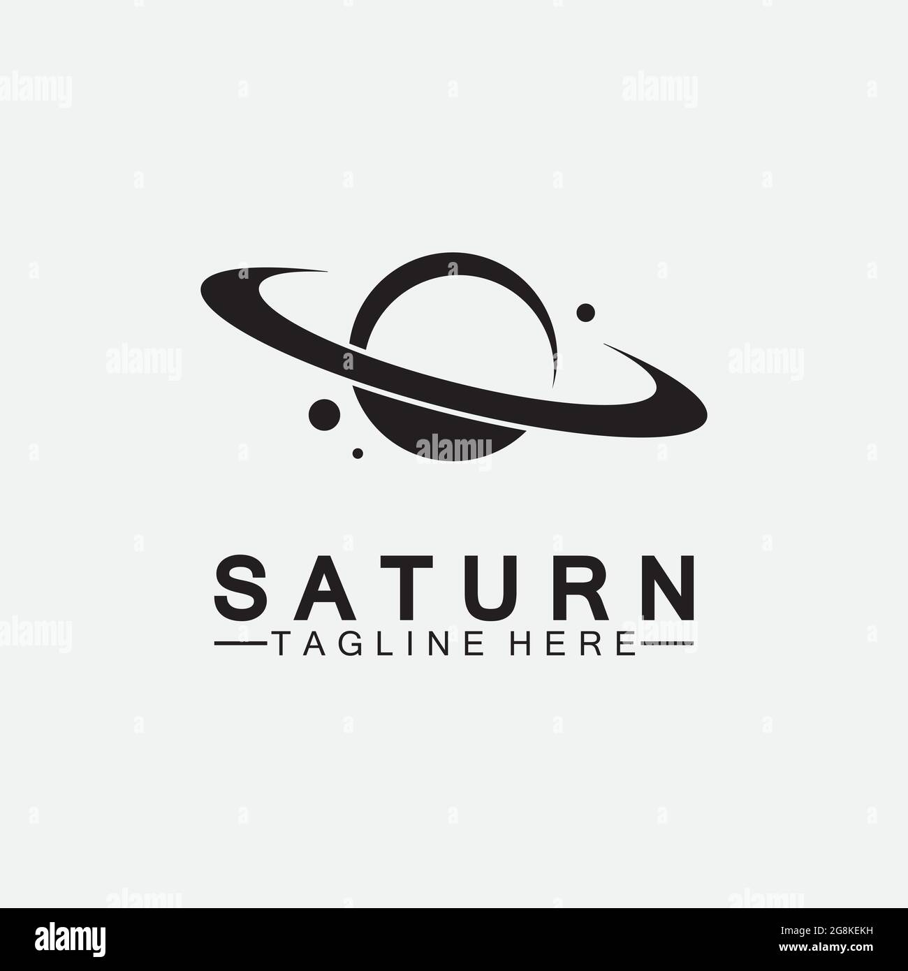 Saturn logo hi-res stock photography and images - Alamy