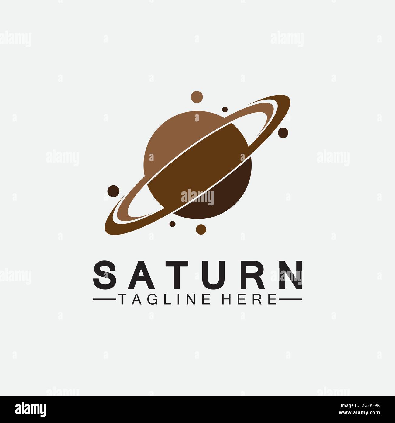 Planet Saturn logo vector illustration design. Planet logo template ...