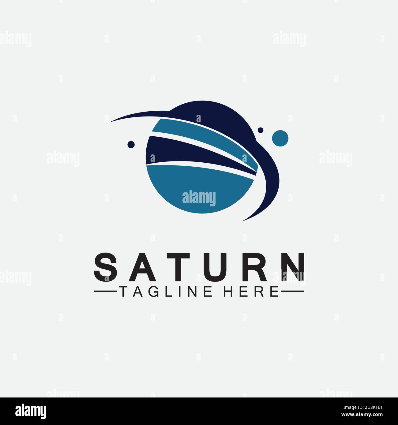 Planet Saturn logo vector illustration design. Planet logo template ...