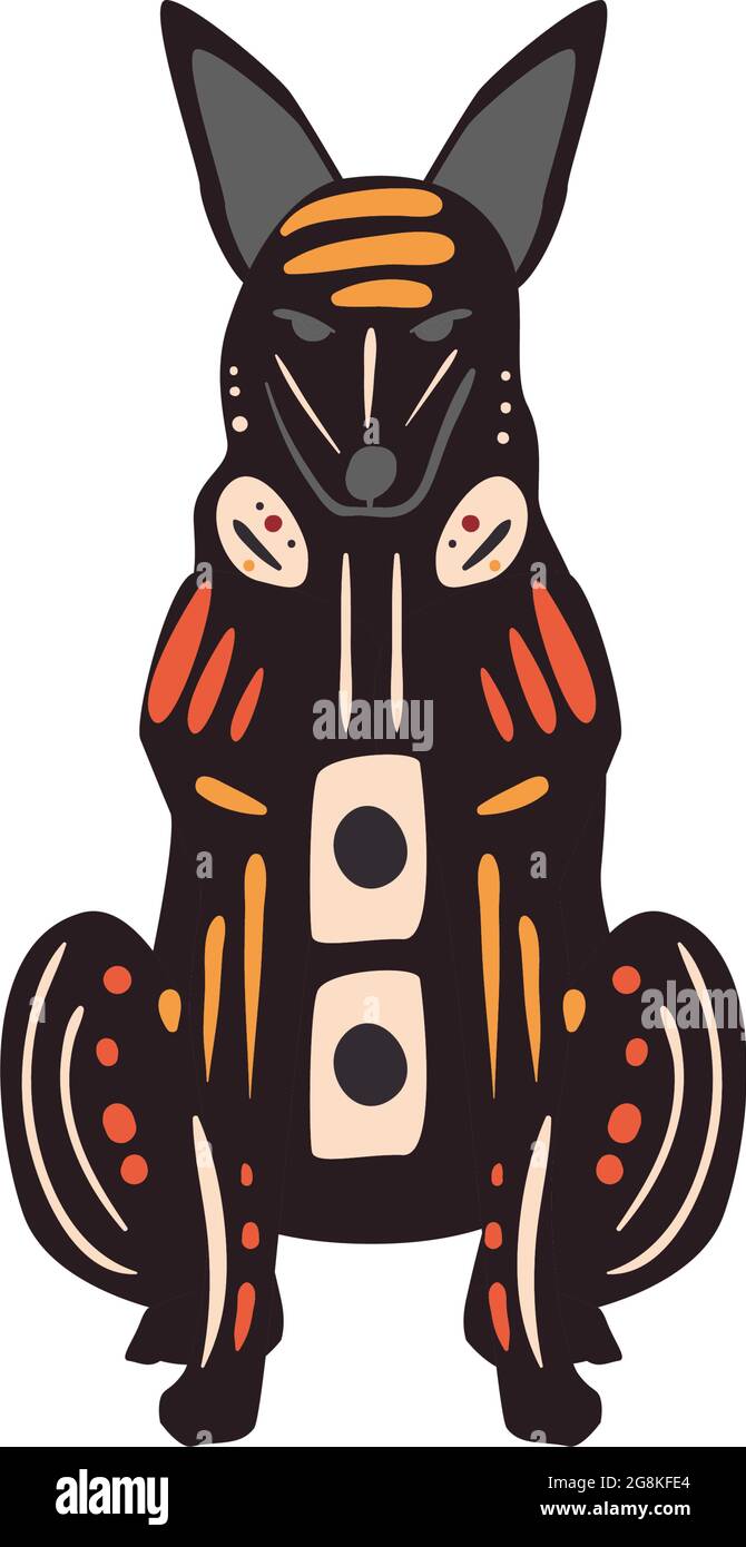 rabbit indigenous animal ethnicity icon Stock Vector Image & Art - Alamy