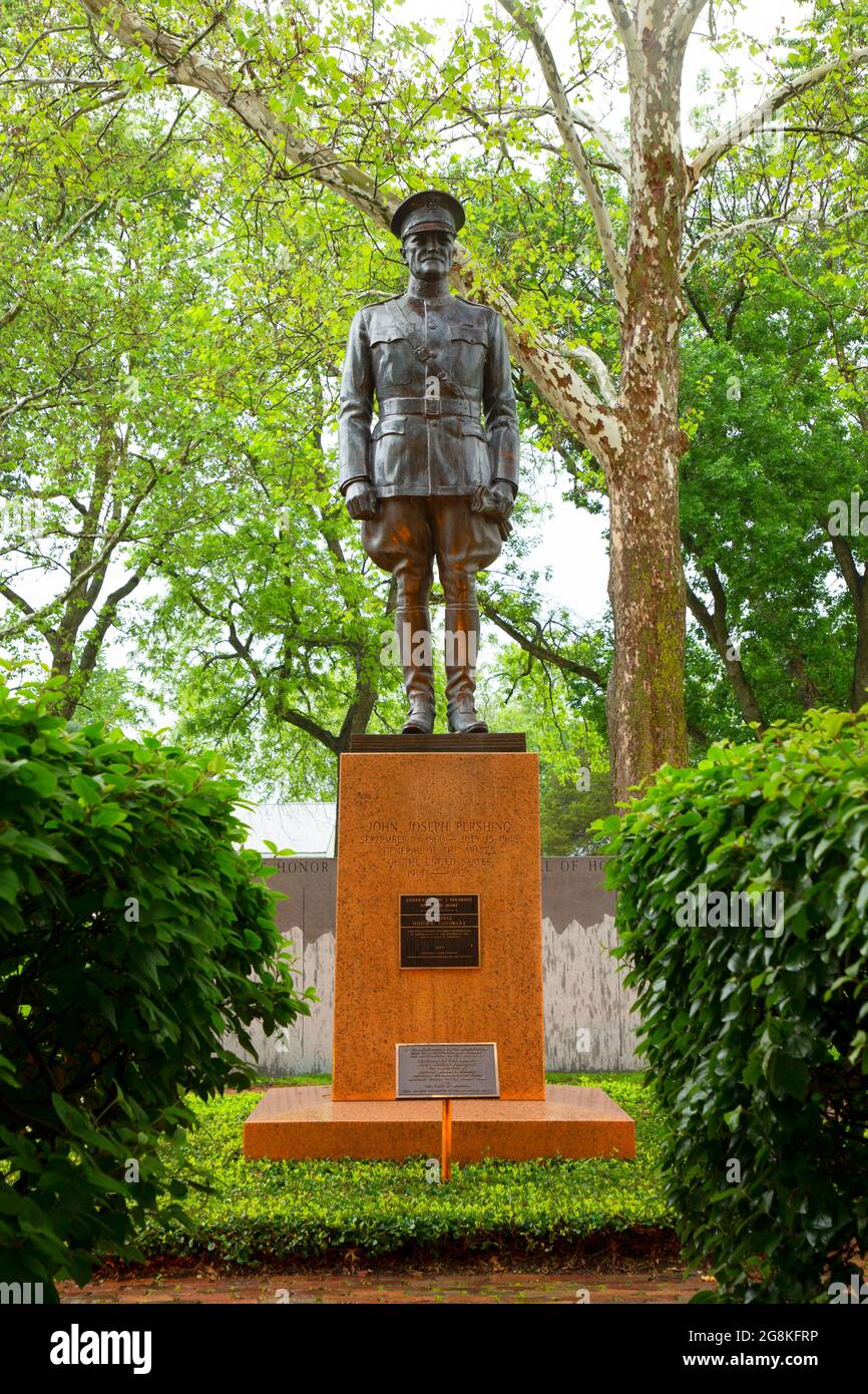 Pershing statue, Gen. John J. Pershing Boyhood Home State Historic Site ...